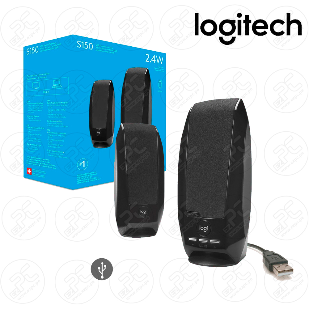 PARLANTE LOGITECH S-150 USB 980-001004 - EzPC