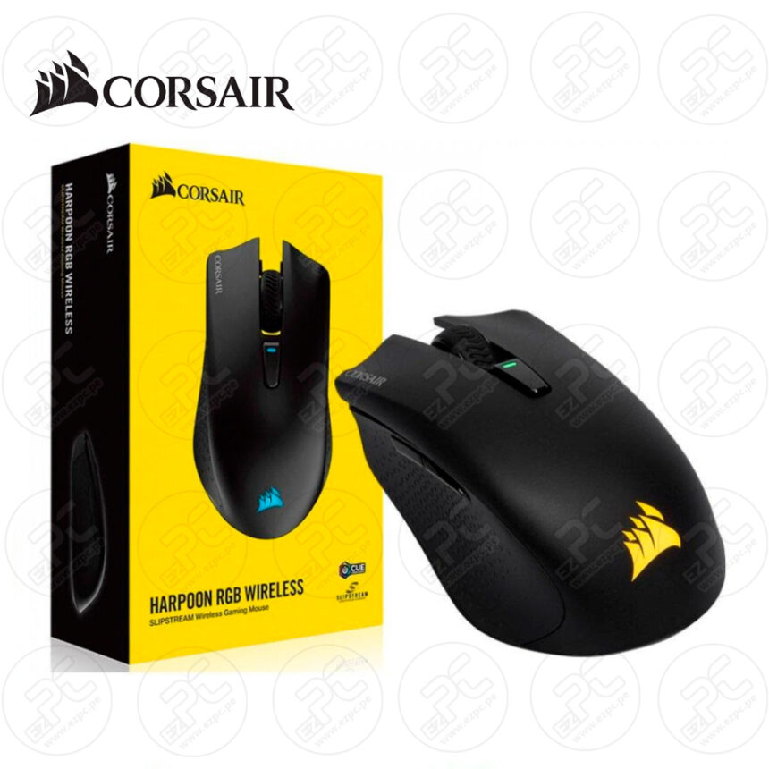 MOUSE CORSAIR HARPOON RGB 10000 DPI WIRELESS (CH-9311011-NA) – EzPC.pe
