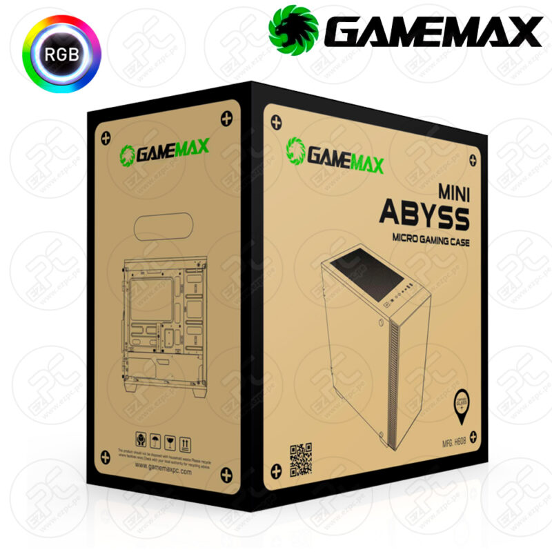 CASE GAMER S/FUENTE GAMEMAX ABYSS H608 MATX V/TEMPLADO
