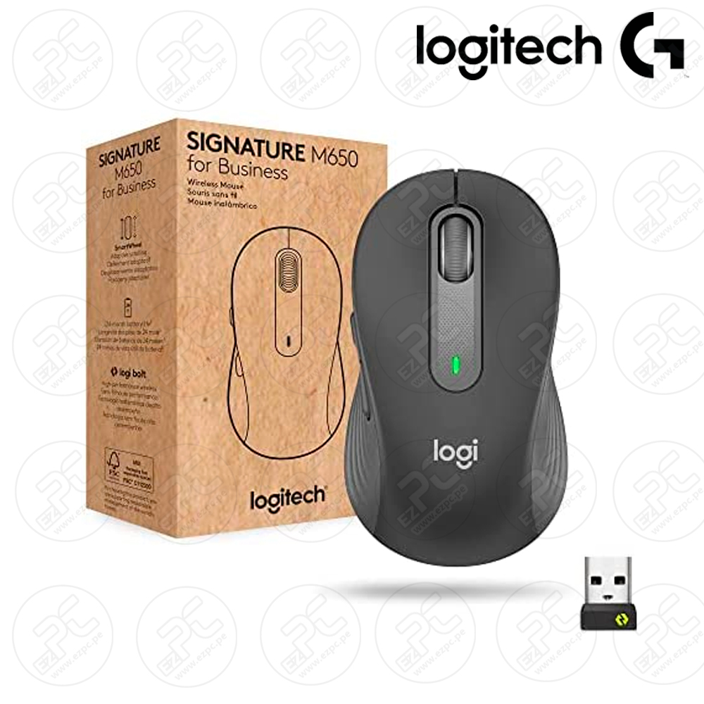 MOUSE LOGITECH SIGNATURE M650 SILENT WIRELESS/BLUETOOTH BLACK (910 ...