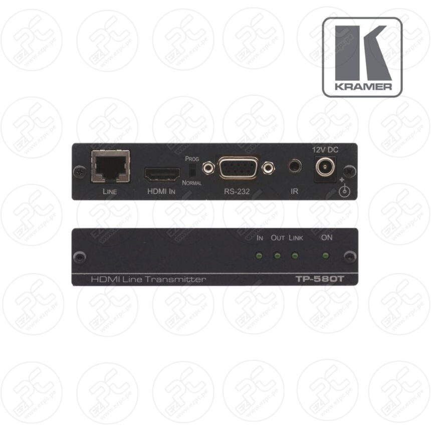 TRANSMISOR HDMI KRAMER TP-580T 4K60 4:2:0 HDCP 2.2 CON RS-232 (50-80021090)